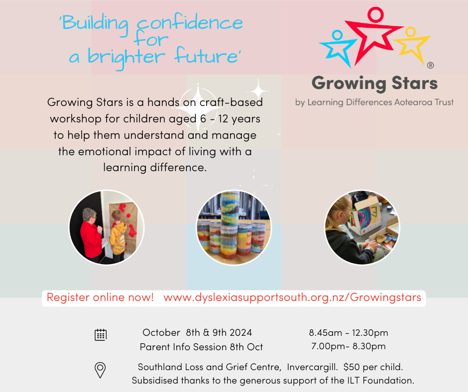 Growing Stars Children’s Workshop - October. • Dyslexia Support South
